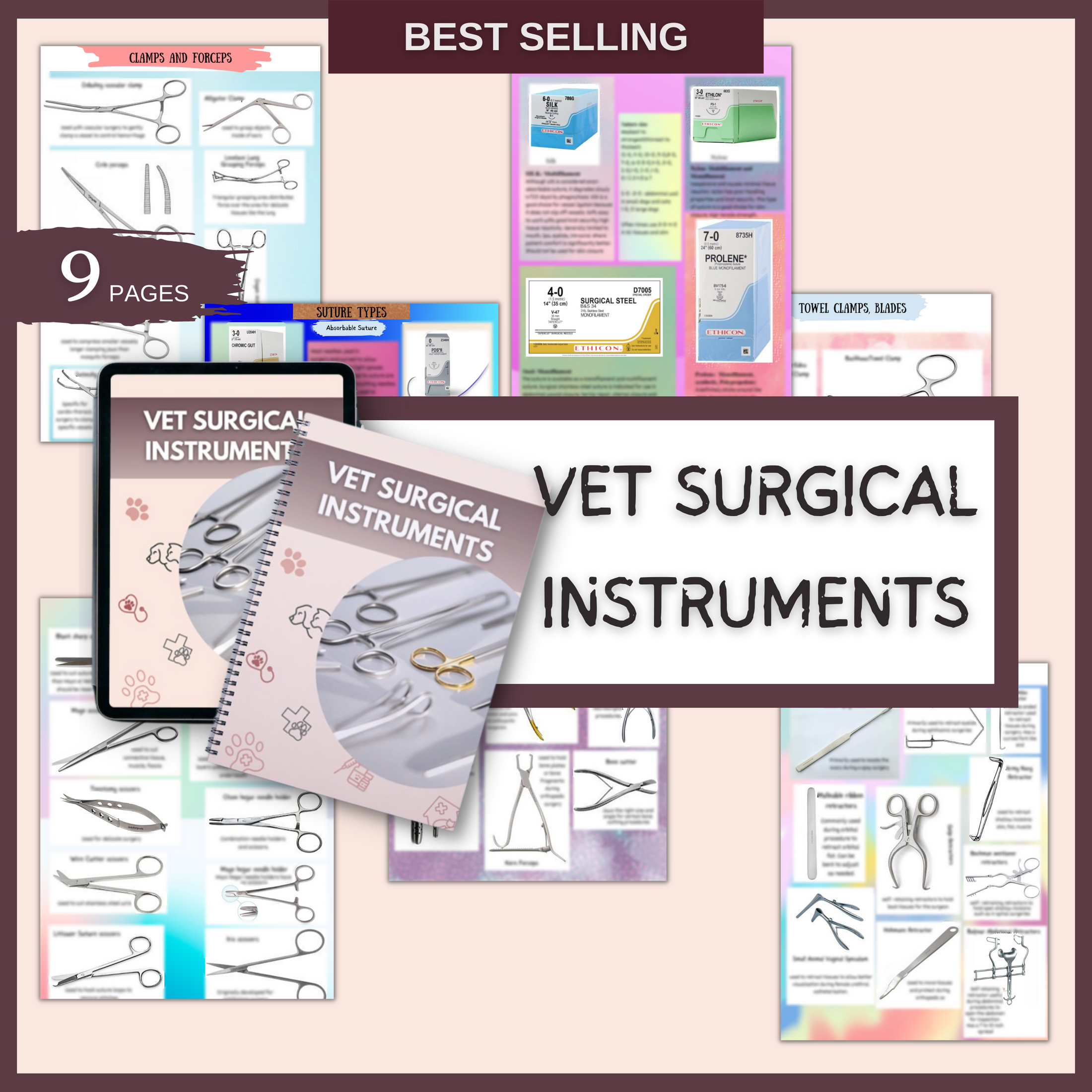 VETERINARY SURGERY BUNDLE | 32 Pages | 7 Topics – Vet Focus
